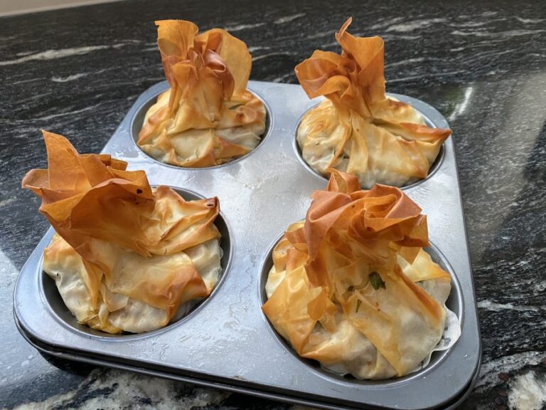 Recipe - Spinach, Feta & Sun-dried Tomato Filo Parcels - Lesley ...